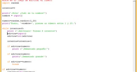 python 06 adivina el número ~ tecnología e informática