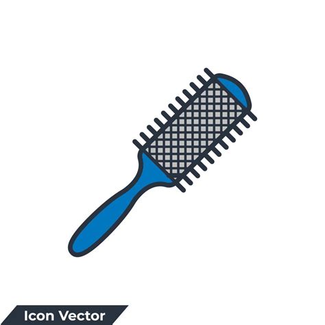 Ilustración De Vector De Logotipo De Icono De Cepillo De Pelo