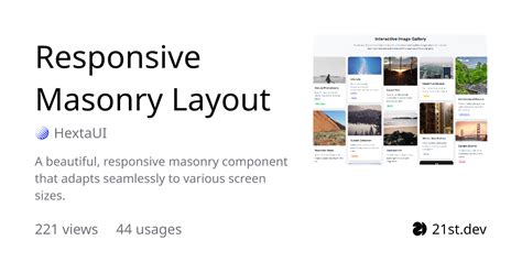 Responsive Masonry Layout 21stdev Discover Share And Craft Ui