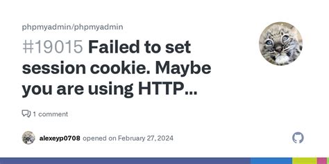 Failed To Set Session Cookie Maybe You Are Using Instead Of