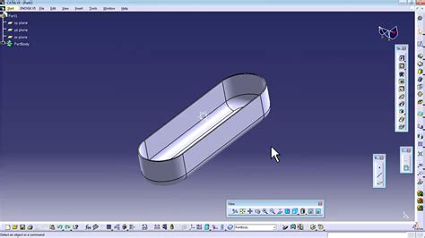 Catia V5 Shell Function 2 Youtube