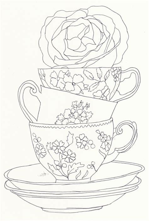 Tea Cup Drawing At Getdrawings Free Download