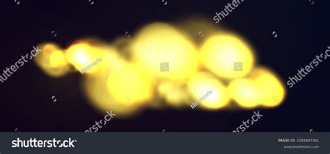 Golden Particles Sparkling Bokeh Lights Vector Stock Vector Royalty