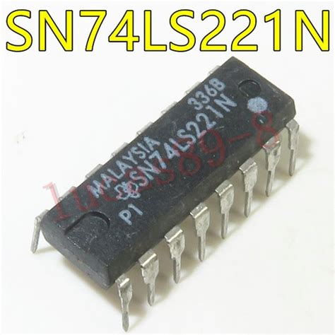 10pcs Sn74ls221n Dual Monostable Multivibrators Schmitt Trigger 74ls221