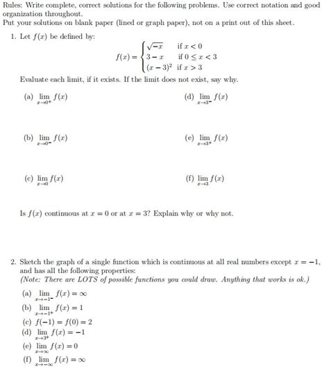 Solved Rules Write Complete Correct Solutions For The Chegg Com