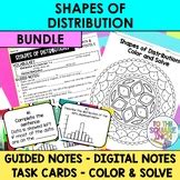 Shapes Of Distributions Digital Math Notes TPT