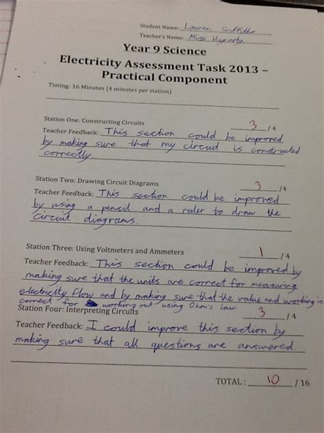 Electricity Practical Assessment Task Lauren Griffiths Blog