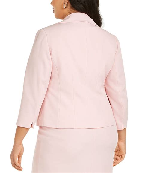 Le Suit Plus Size Three Button Skirt Suit And Reviews Wear To Work Plus Sizes Macys