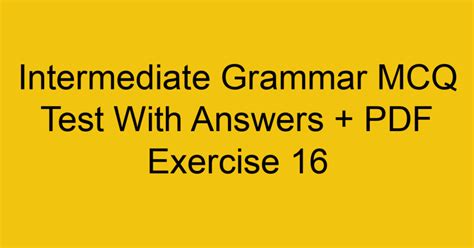 Prepositions MCQ Test With Answers Online Exercise Quiz