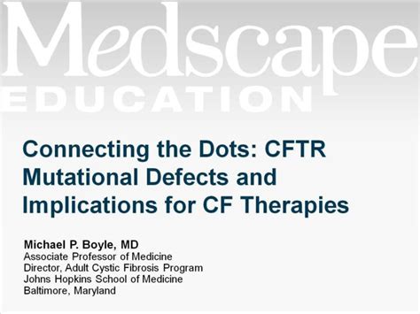 Ppt Connecting The Dots Cftr Mutational Defects And Implications For