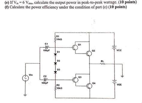 Solved Dual Voltage Class Ab Push Pull Power Amplifier Can