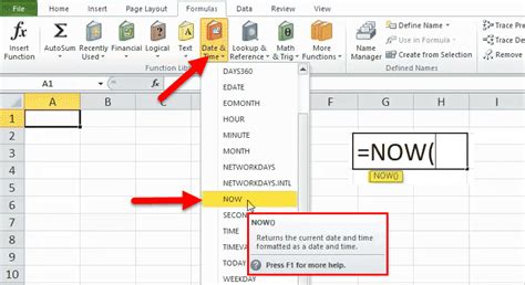now function formula examples how to use now in excel
