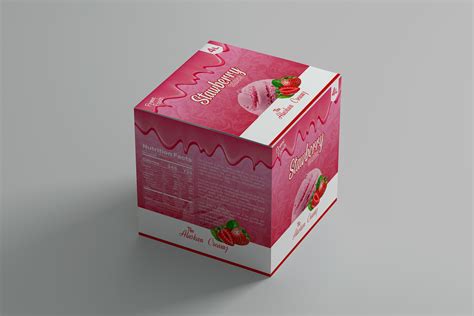 Ice Cream Box Packaging Design And Branding 3 Images Behance