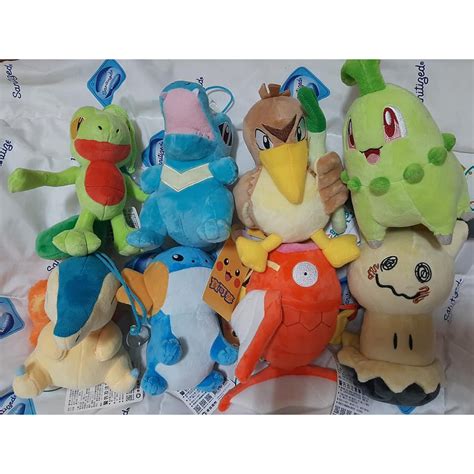 火雉雞 可達鴨 瑪力露 木守宮 時拉比 小福蛋 瓦斯彈 寶寶丁 謎擬q 鋰魚王 基拉祈 菊草葉火球鼠6吋 寶可夢娃娃 蝦皮購物
