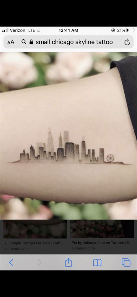 Pin By Lisa Subelack On Tattoos Skyline Tattoo Chicago Skyline