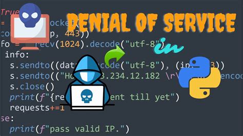Creating A Denial Of Service Dos Program In Python Sockets No