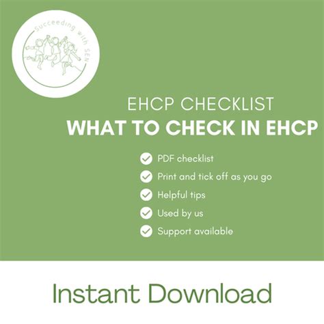 Ehcp Checklist Succeeding With Sen