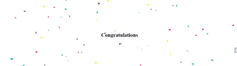 Create Congratulation Animation Using Css