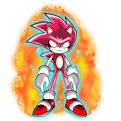 Super Sonic God Red By Sarkenthehedgehog On Deviantart