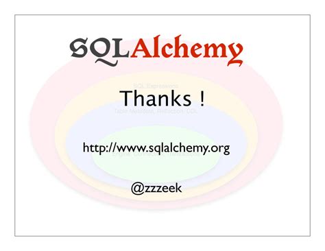 Introduction To Sqlalchemy Pycon 2013 Speaker Deck