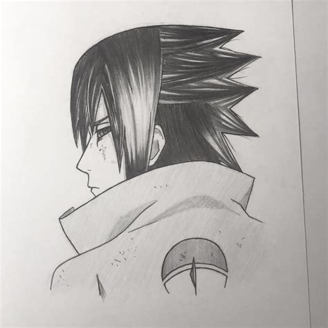 Sasuke Drawing In Pencil