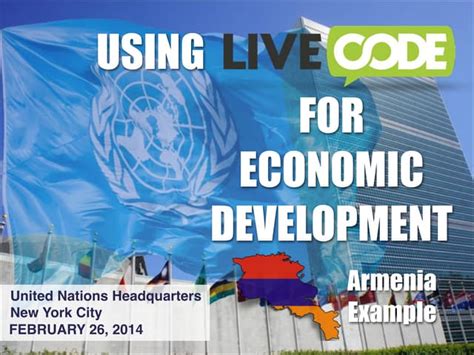 Using Livecode For Economic Development Armenia Example Ppt