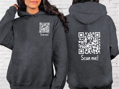 QR Code Sweater Custom QR Code Sweatshirt Hidden Message Code Sarcastic Sweatshirt Adult