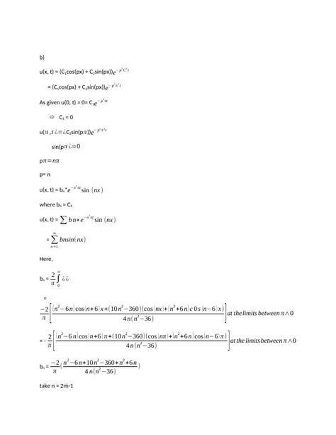 Solutions To Partial Differential Equations Desklib