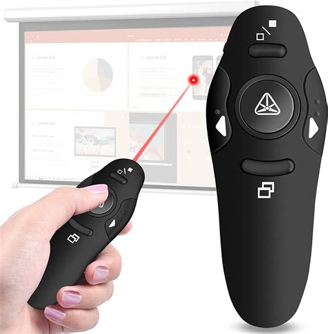 Wireless Presenter Presentation Clicker With Red Laser Pointer 2 4ghz Rf Wireless Presentation