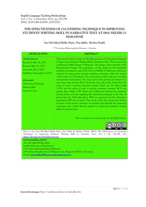 Pdf The Effectiveness Of Clustering Technique In Improving Students
