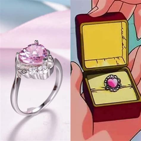 Usagi Engagement Ring 925 Sterling Silver Ring Sailor Moon Ring