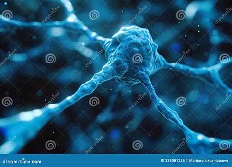 Nerve Firing A Signal Through Axon Nerve Communication Synaptic