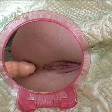 Hot Milf Wants Anal She Likes To Watch The Reflection And Cum With Sex Toy When The Husband