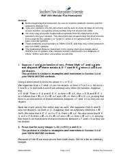 Proving Set Theory And Divisibility In MAT Module Homework Course Hero