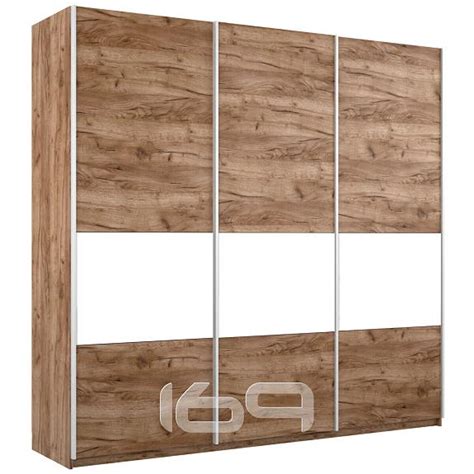 Шкаф купе Прайм Премиум 3 х дверный фасад дсп стекло белое Серебряный профиль Крафт табачный