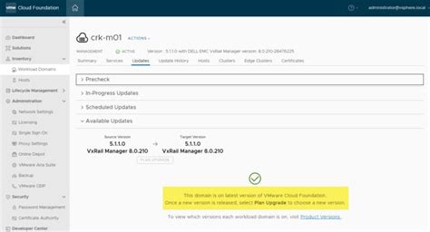 mohammed viquar ahmed on linkedin vcf on vxrail 5 1 to 5 1 1 upgrade