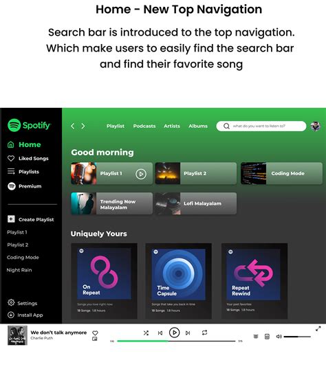 Spotify Redesign Concept On Behance