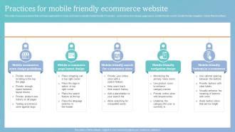 How To Increase Ecommerce Website Practices For Mobile Friendly Ecommerce Website PPT PowerPoint