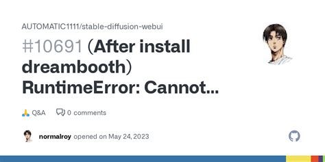 After Install Dreambooth Runtimeerror Cannot Add Middleware After An