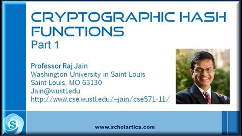 Cryptographic Hash Functions Part 1 Youtube