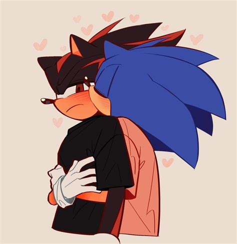 Sonadow Sonic X Shadow Fanart Hedgehog Art Sonic