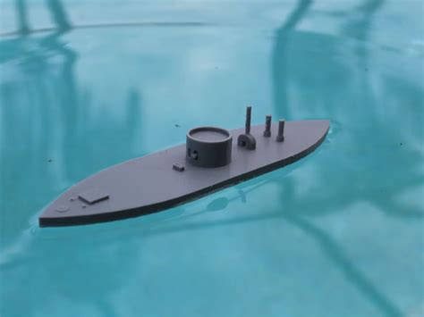 Uss Monitor Mini Model By Buglun Makerworld