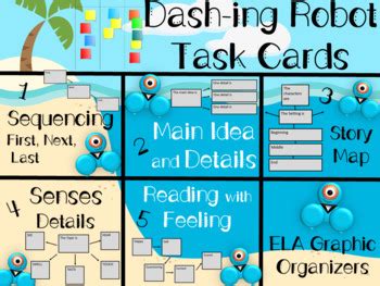 Dash Ing Robot Task Cards ALL SUBJECTS Bundle TpT