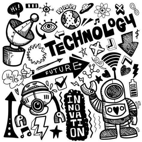 Technology Drawing Vector Art Icons And Graphics For Free Download