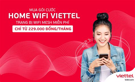 Mua gói cước Home Wifi Viettel trang bị Wifi Mesh miễn phí chỉ từ đồng tháng