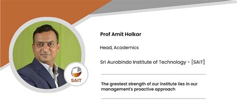 Sri Aurobindo Institute Of Technology Prof Amit Holkar Head Academics