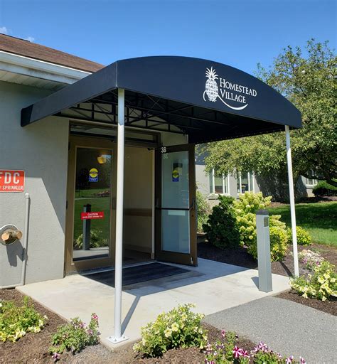 Homestead Village Commercial Entrance Canopy Kreiders Canvas