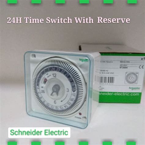 Schneider 24h Time Switch With Reserve Cct15101 Shopee Malaysia