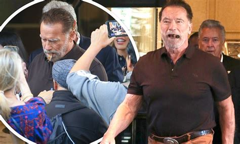 Arnold Schwarzenegger Smoking Cigar