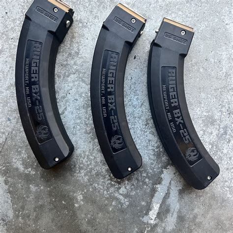 Ruger Bx 25 25 Round 22 Lr Magazine Black 3 Pack Boresight Solutions